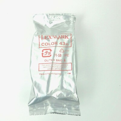 New Genuine Lexmark 43xl Color Ink Cartridge Sealed/No Box | eBay