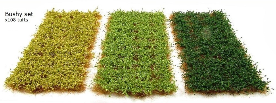 Static grass tufts self adhesive sheets - Model scenery wargames ...