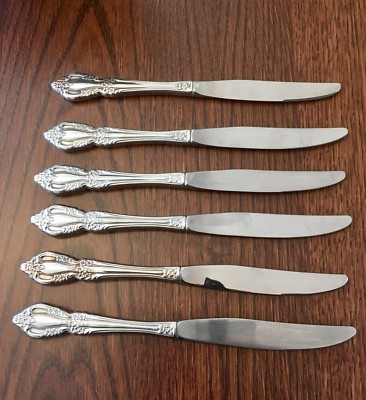 Oneida Raphael Distinction HH Deluxe Embossed 6- Modern Hollow Knives 9 ...