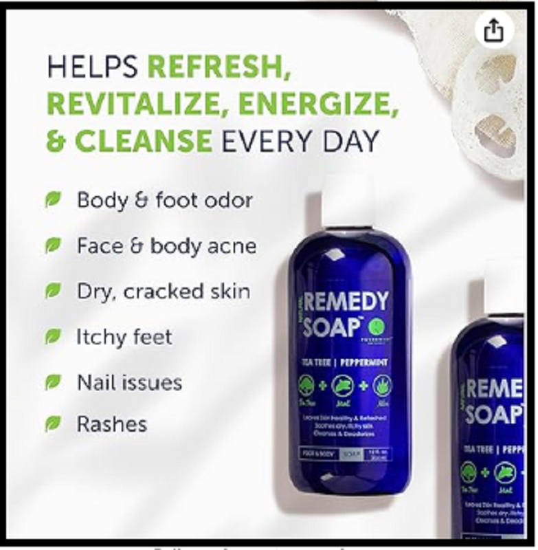 Truremedy Naturals Remedy Soap Tea Tree Oil Antibacterial Body Soap ...