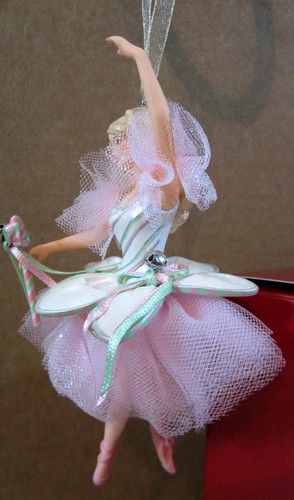 Peppermint Candy Cane Barbie Doll Hallmark Keepsake Ornament Handcraft ...