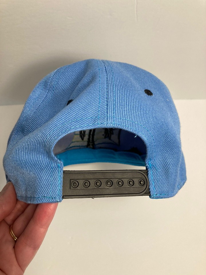 Bahamas Hat Cap Blue Snapback Vacation Flag Palm Tree Adjustable Twill ...