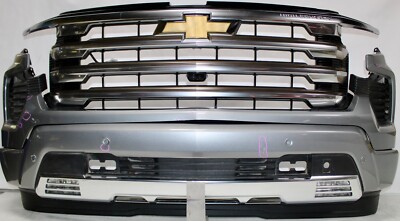 2022 2023 2024 2025 CHEVY SILVERADO FRONT BUMPER ASSEMBLY W/SENSORS FOG ...