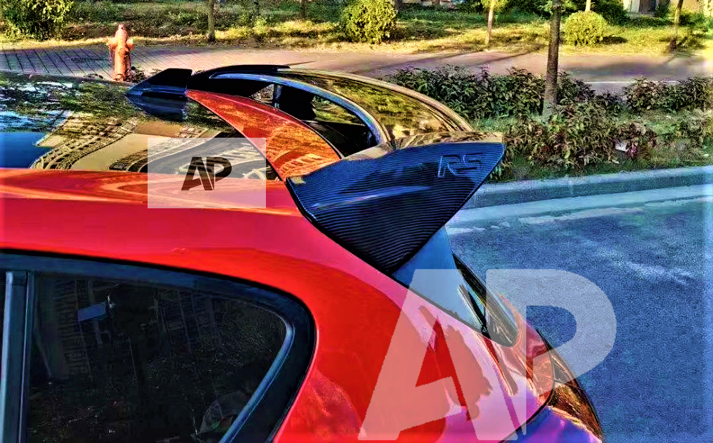 Ford Focus 'RS Style' Look ST MK3 MK3.5 Gloss Black Boot Roof Spoiler ...