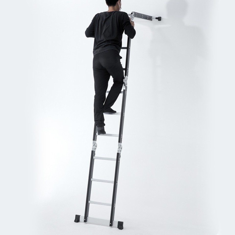 3.5M 12 IN 1 Excel Aluminium Combination Step Ladder Foldable Multi ...