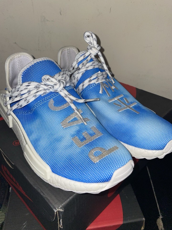 Adidas Pharrell Williams Human Race Blue Sneakers | eBay