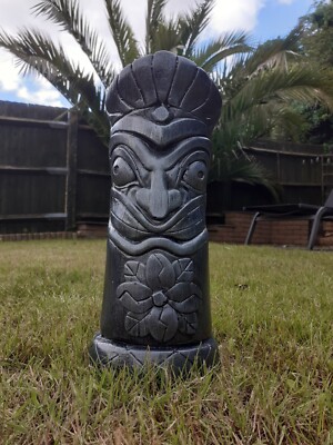 Large Stone Garden Totem Pole Inca Mayan Hawaiian Tiki Statue Ornament ...