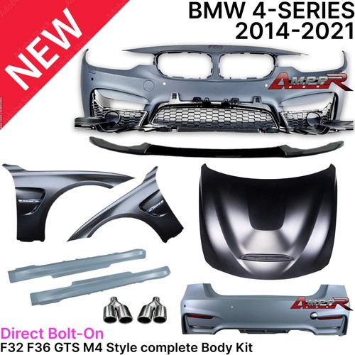 M4 Style 2014-2020 BMW F32 F36 Bodykit Front Rear Bumper Side-skirt ...