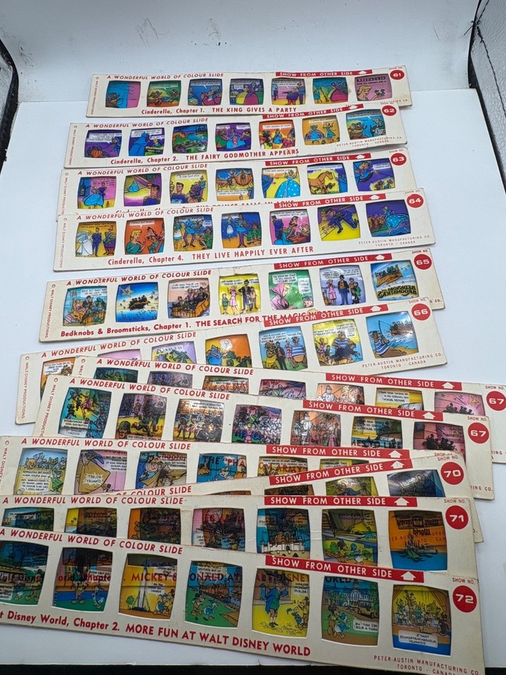 Vintage Magna Wonderful World Color Slides Walt Disney Mix Lot x17 1960 ...