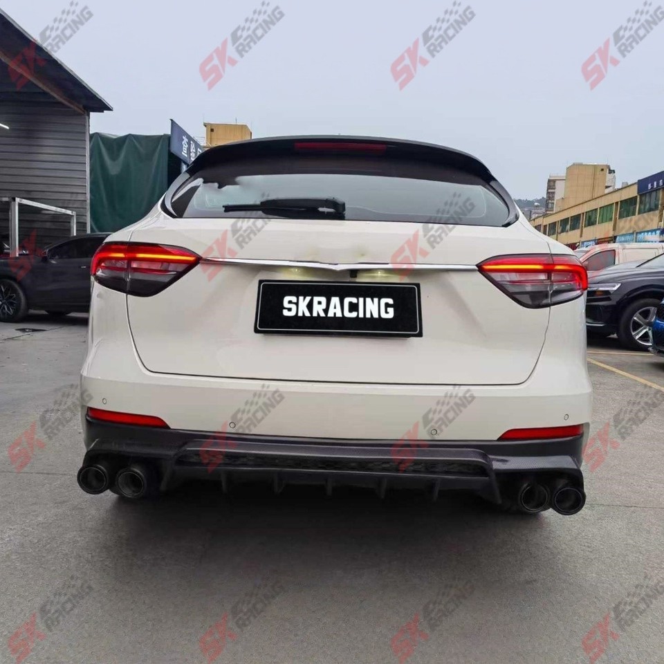 For Maserati Levante 2022-2024 Real Carbon Fiber Front Rear Bumper Lip ...