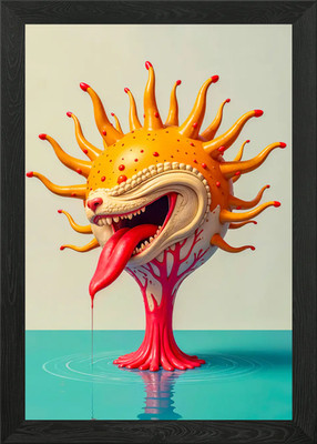 Sun Monster Sculpture Framed Wall Art Poster Canvas Print Picture | eBay UK