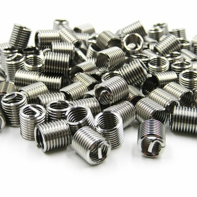 10pk Metric Fine M12x1.0 x 1D Length Insert Wire Thread Insert 304SS | eBay