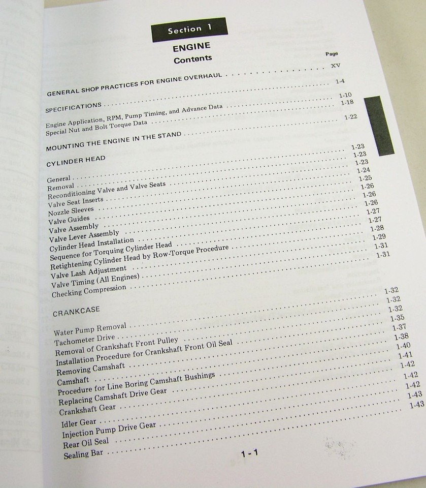 International Diesel Engines D155 D179 D206 Service Repair Shop Manual ...