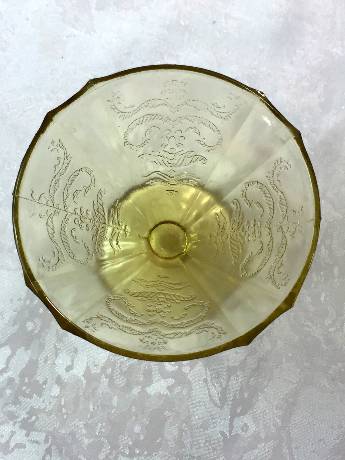 Federal Glass Madrid Amber Pattern Cone Shaped Sherbet 2.75" Tall ...