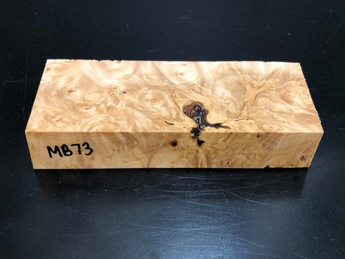 MB73 Maple Burl Knife Block Blank Handle Pistol Grip Wood | eBay