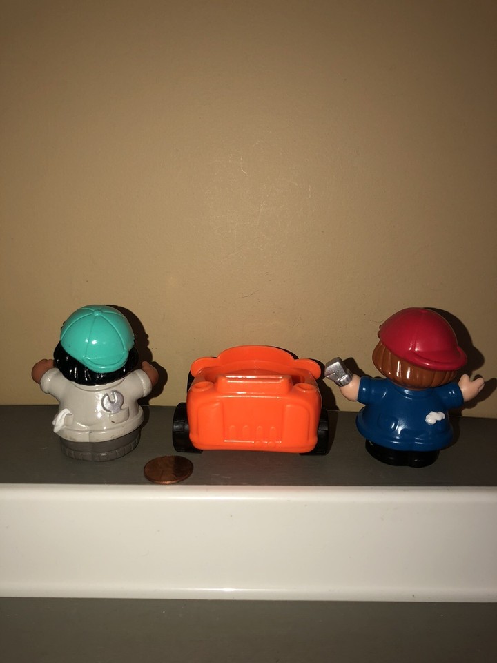Fisher Price Little People Mechanics Orange Car Lot | eBay