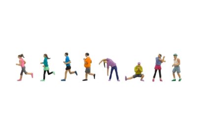 Tomytec N gauge The Human 141 People Exercising 301127 Diorama Supplies ...