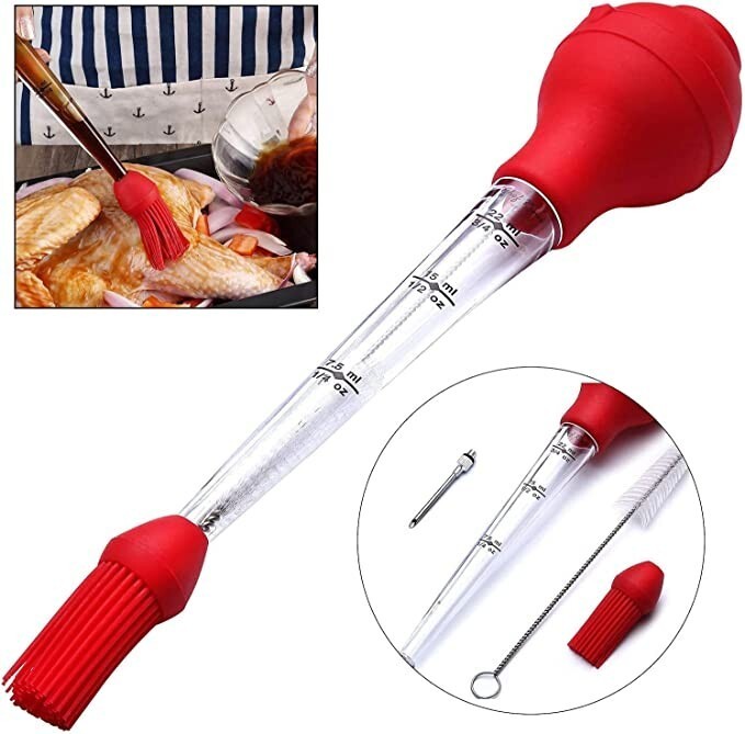 Chef Remi Turkey Baster Kit-4 in 1-BPA Free/Heat Resistant For Turkey ...