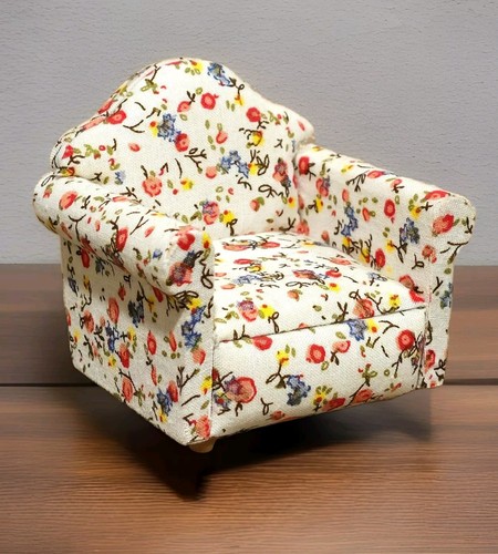 OOAK CUSTOM MADE DOLLHOUSE FURNITURE KELLY SZ VINTAGE 5Os 60s STYLE ARM ...