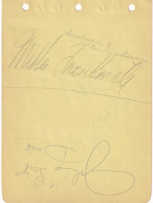 James Barton - Signed Vintage Album Page | eBay