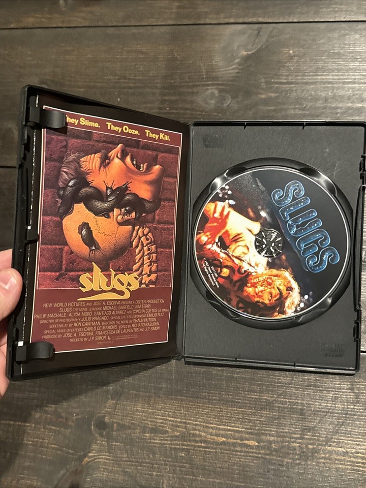 Slugs (1988) DVD Rare OOP | Horror Monster Bugs Michael Garfield Kim ...