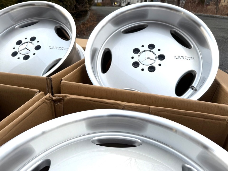 MERCEDES DEEP DISH MONOBLOCK 19 INCH RIMS WHEELS SET4 FIT 220 S430 S500 ...