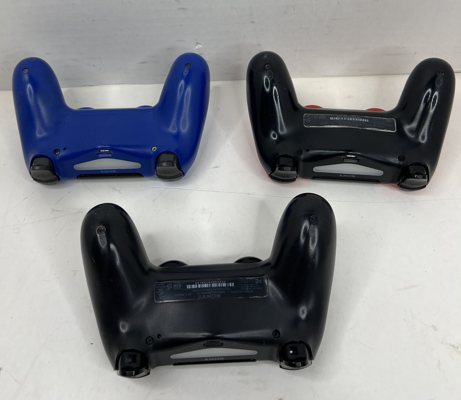 Lot of 3 broken OEM Sony PS4 Dualshock Wireless Controllers model CUH ...