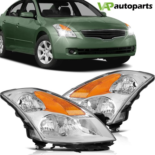 For Nissan Altima 4dr 2007-2009 Driver & Passenger Sides Headlight ...