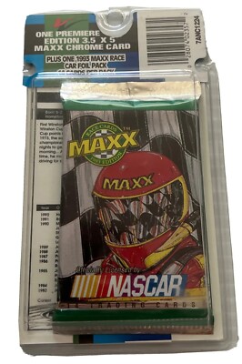 Maxx Race Cards 1993 Promo Pack Chrome Card Parsons & One Unopened Foil ...