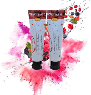 Fresh Mouth Nano Silver Berry Toothpaste Fluoride Free 2pck | eBay