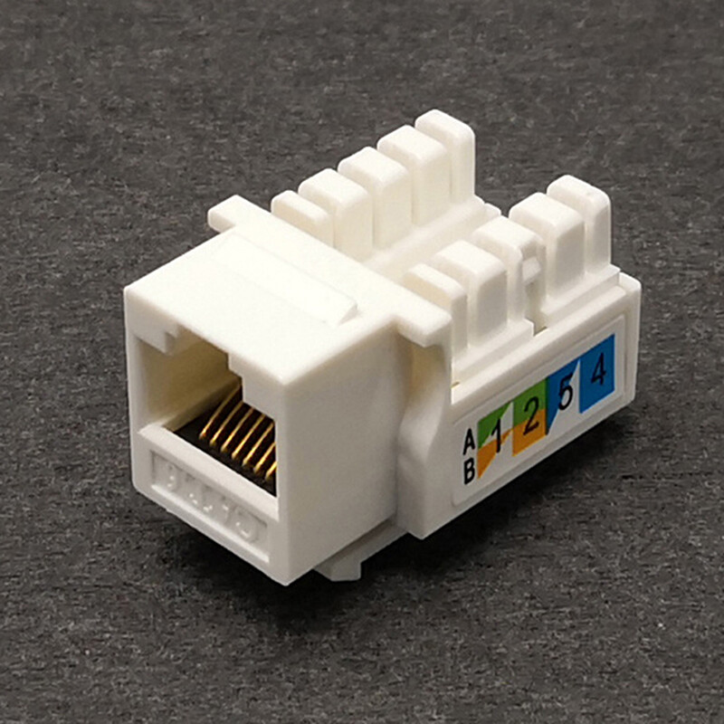 5Pcs CAT6 RJ45 110 Punch Down Keystone Computer Module Network Ethernet ...