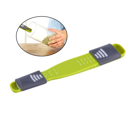 Double-head Teaspoon and Tablespoon Adjustable Sliding Measuring Spoon ...