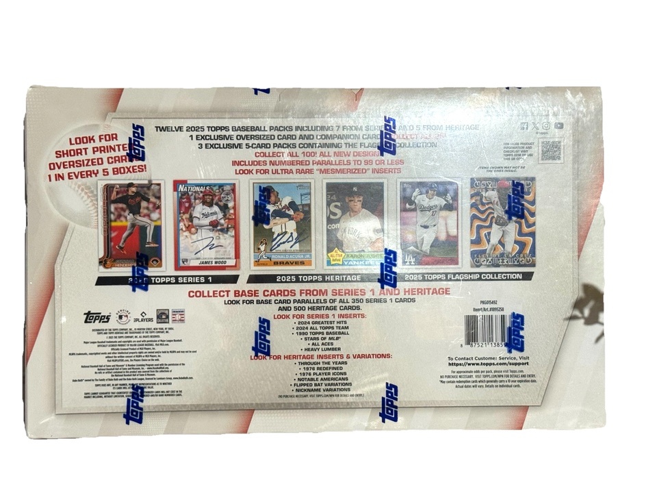 NEW 2025 Topps Baseball The Flagship Collection SEALED BOX 3 Bonus ...