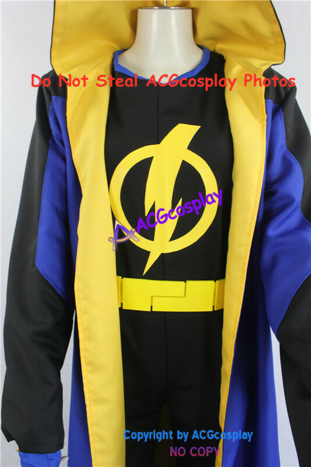 Dc Static Shock Static Cosplay Costume include boots covers and mask | eBay