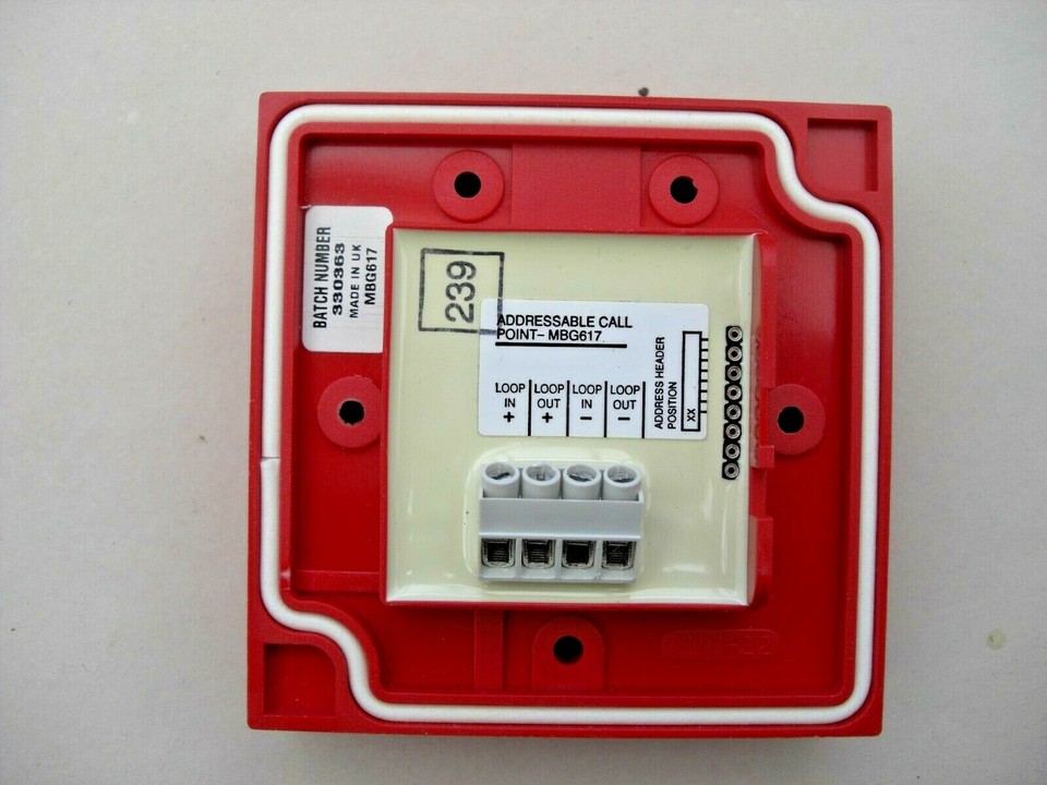 Menvier MBG 617 Waterproof Addressable Fire Alarm Call Point £37.50 ...
