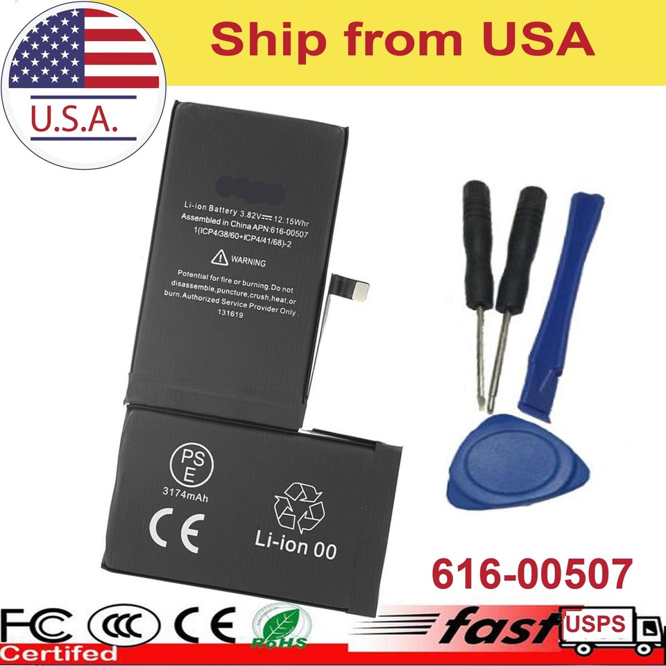 Replacement Battery 616-00507 for iphoneXS MAX A2101 A1921 A2104 A2102 ...
