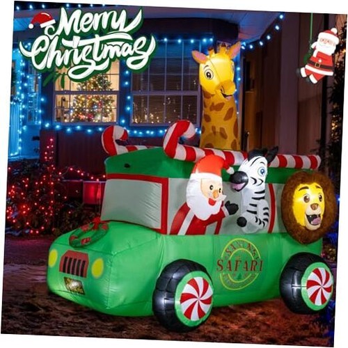 8FT Christmas Van Inflatables - Christmas Inflatables Animals Santa ...
