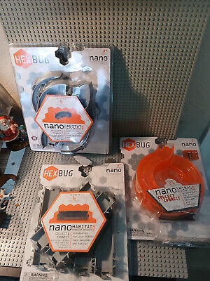 Hex Bug Nano Large Lot - 1 Nano Spiral, 2 habitats curved and straight ...