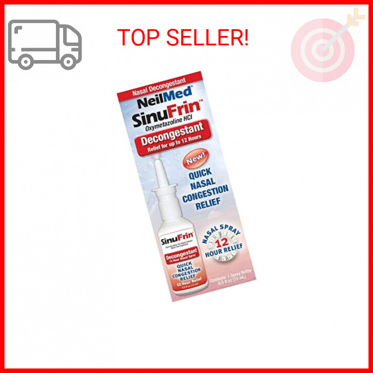 NeilMed Sinufrin Decongestant Relief Spray, (Packaging May Vary), 0.5 ...