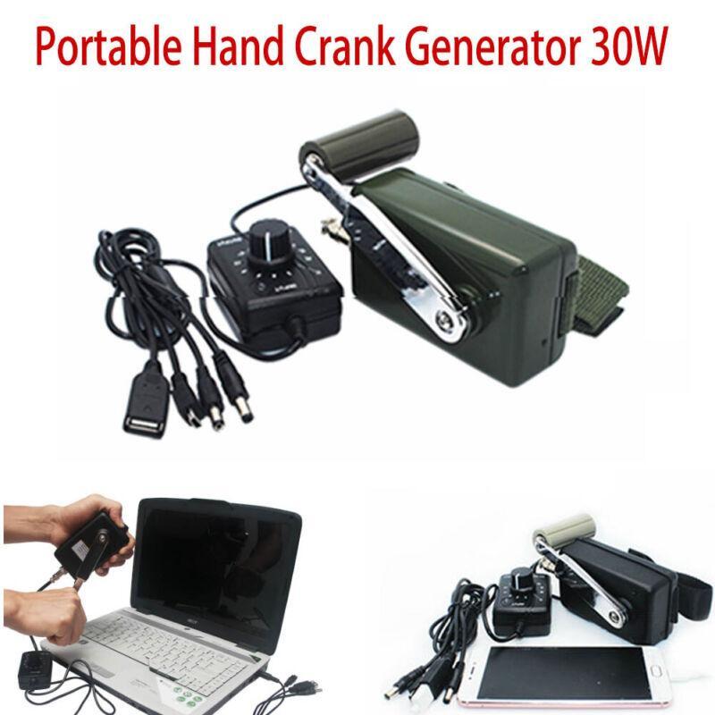 Hand Crank Generator Power Dynamo Military 30W/0-28V Laptop Phone ...