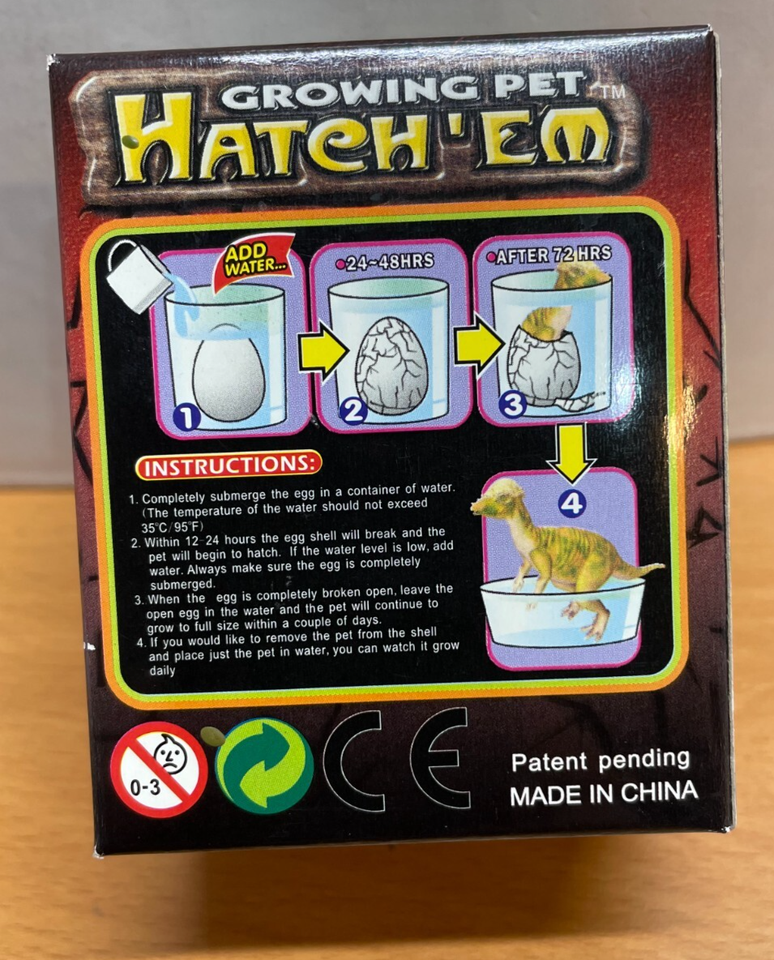 Hatching Dinosaur Egg Kids Children Magic Growing Pet Hatches Play Toy | eBay