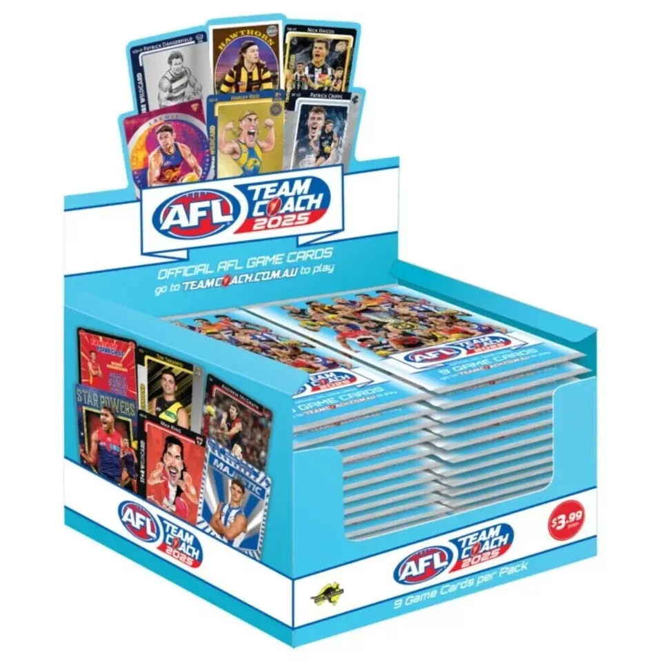 2025 AFL TEAMCOACH TEAM COACH FOOTY TRADING CARDS SEALED BOX NEW ...