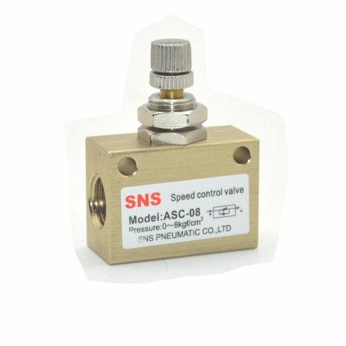 Mechanical Valve 1/4" BSPT Pneumatic Air Flow Speed Control ASC-08 1PC ...