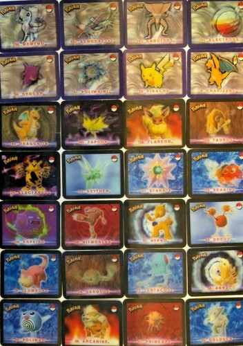 Pokémon Stadium 3D Tazo Cards - MULTI LISTING - Complete your Set ...