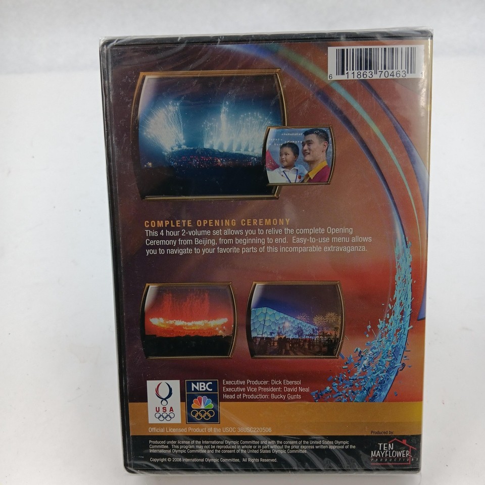 Official NBC Beijing 2008 Olympics Opening Ceremony Complete 2 Disc DVD ...
