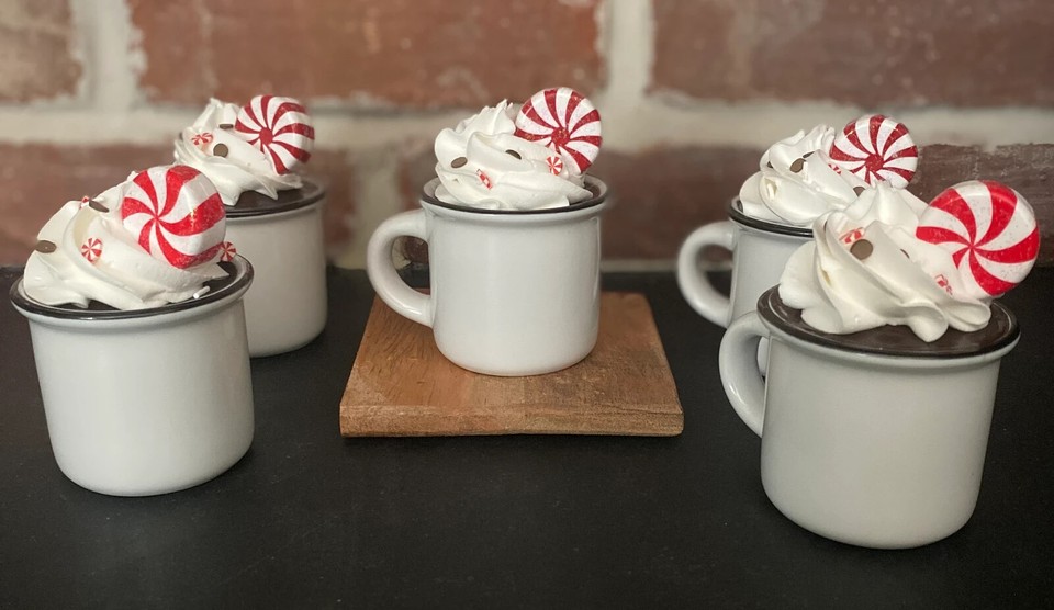 Fake Christmas Santa Hot Cocoa Chocolate Mug Display Prop Tiered Tray ...