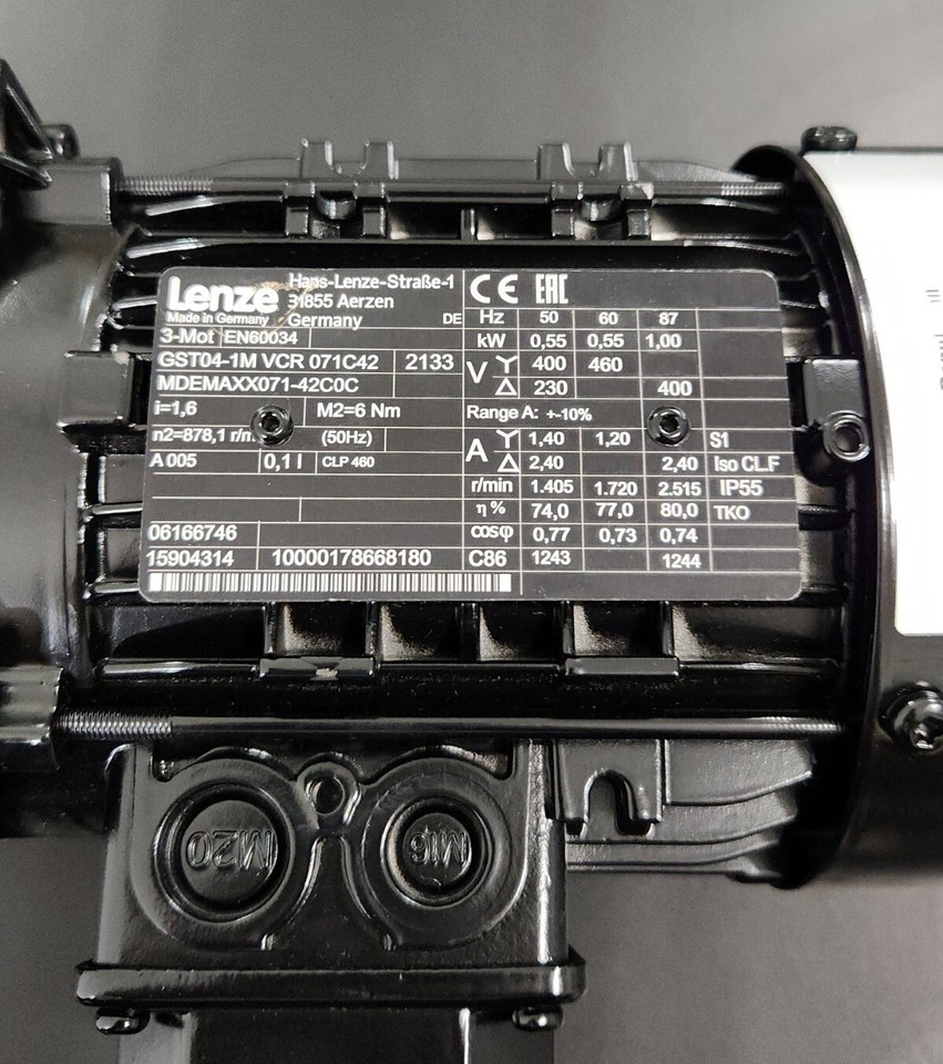 *NEW* Lenze GST04-1M VCR 071C42 AC Gear Motor Helical Gearbox 3Phase ...