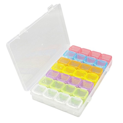 28 Grid Storage Box Container Multipurpose Waterproof Jewelry Organizer ...