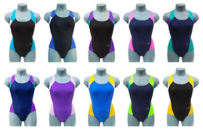 ACCLAIM Cuba Ladies Girls Racer Back Swimming Costume Swim Suit 20% ...