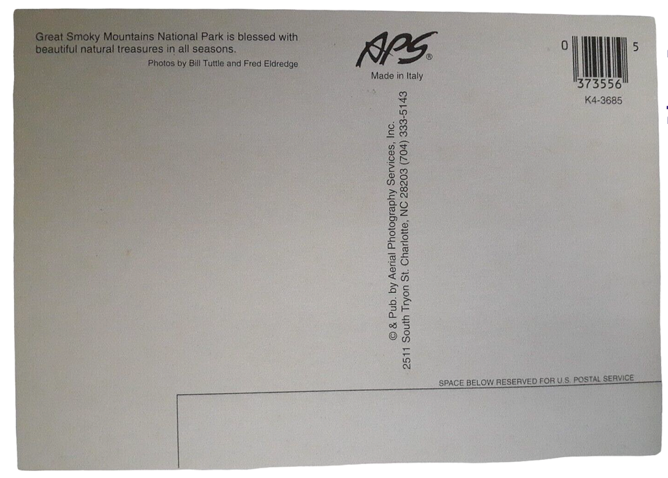 GREAT SMOKY MOUNTAINS NATIONAL PARK Four Seasons of Splendor Postcard ...